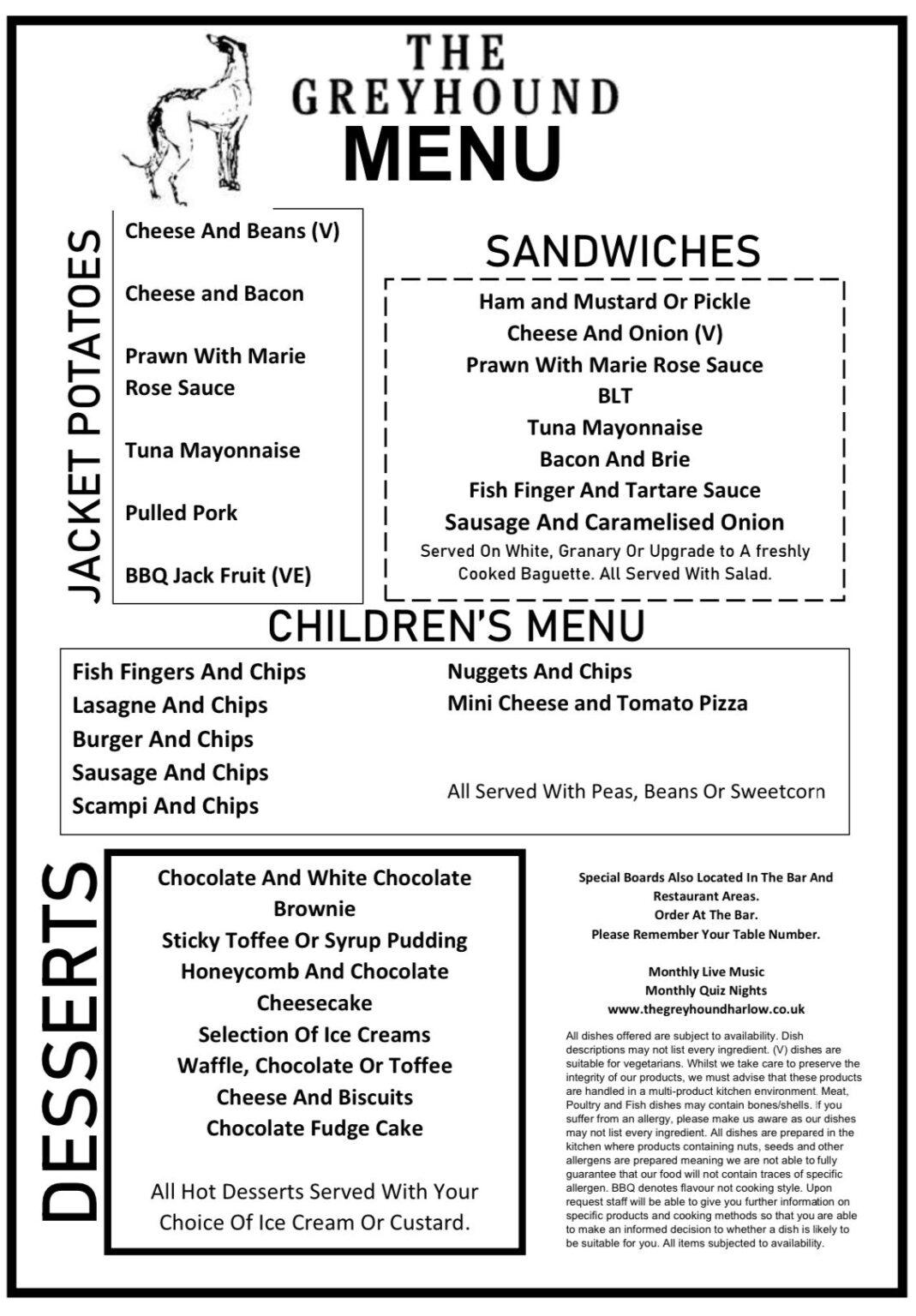 Food & Drink - The Greyhound Harlow